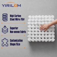 China 80gsm White Non-woven Fabric Pocket Spring Unit with 1.0mm-1.8mm Steel Wire for Customized Sofa Seat Cushion for sale