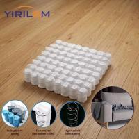 China White 80gsm Fabric Wrapped Pocket Spring Coil Unit with Steel Wire Construction for Customized Sofa Seat Cushions for sale