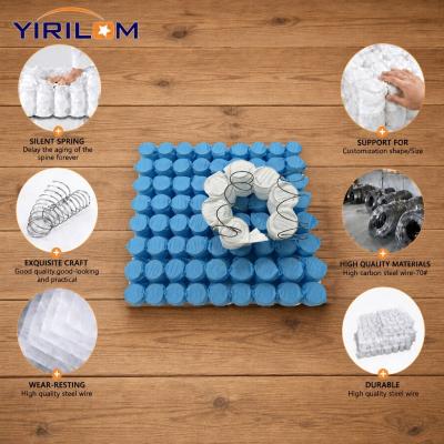 China Customized Size Sofa Pocket Spring Unit with 1.0mm-1.8mm Steel Wire and 6-15cm Spring Height for sale