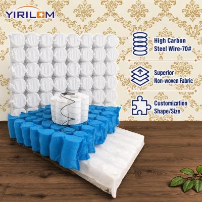 China Custom Fabric Weight Steel Wire Pocket Spring for Sofa Cushion with Customized Size for sale
