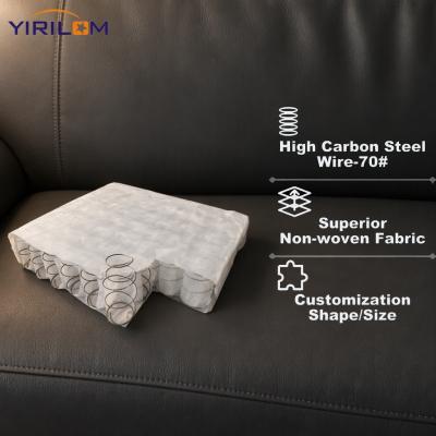 China Customized Size 2.2mm Steel Wire Sofa Pocket Spring with 4-7 Turns for Seat Cushion and Upholstered Furniture for sale
