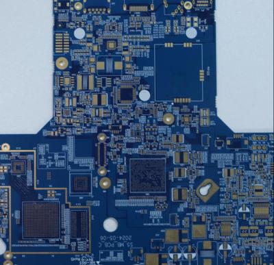 China Lightweight Blue Double Sided PCB Board HASL Surface Finish Customized Service for sale