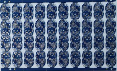 China Blue Oil Double Sided Printed Circuit Board FR4  Subtrate Customized Dimension for sale