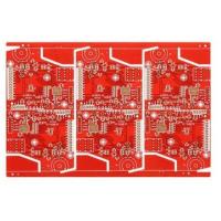 China Red Oil Spray Soldering  Double Sided PCB Board Wiring Structure Customized Thickness for sale
