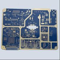 China Double Sided Blue Oil Sinking Gold Rigid  Board PCB OEM or ODM Service for sale