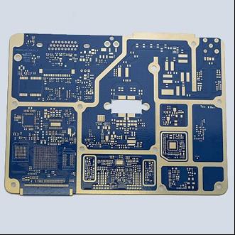 China Double Sided Blue Oil Sinking Gold Rigid  Board PCB OEM or ODM Service for sale