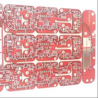 China Custom Red Oil Rigid Printed Circuit Board with IPC-A-610E Class II Standard and Red Solder Mask for sale