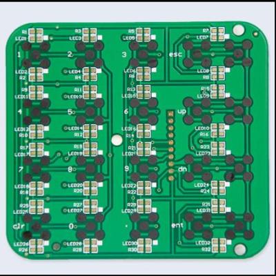 China Green Oil Electronic Double Sided Rigid PCB Board Customized Design for sale