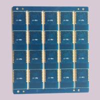 China Double Sided PCB with Blue Oil Solder Mask 0.1mm Min Hole Size IPC-A-610E Standard FR4 Printed Circuit Board for sale