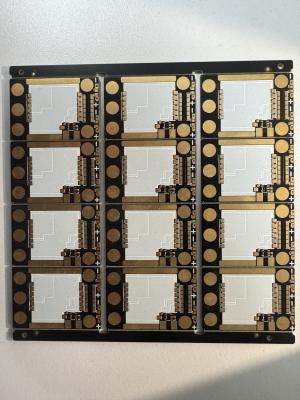 China Bespoke Gold-Plated PCB Panel 12-Unit V-Cut Array for Drone & High-Precision Electronics for sale