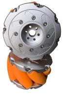 China 14 Inch Heavy Duty Mecanum Wheels 356mm AGV Robot Parts 2500kg Maximum Load for sale