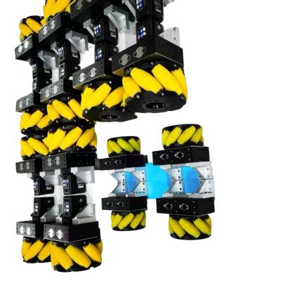 China Black Omni Drive Wheels Customized Robot Caster Wheel Maximum Speed 1.5 M/s for sale