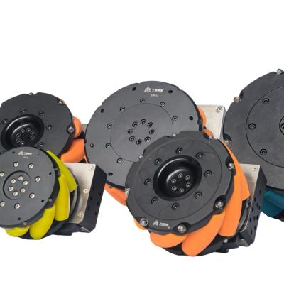 China 8 Number of rollers Mecanum Wheels Lightweight 0.8kg Per Wheel Compatible with AGVs Offering Omni Directional Robot Control for sale