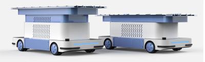 China Automated Guided Vehicle Load  1000kg-3000kg AGV Industrial Robots For Warehouse for sale