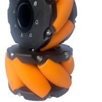 China Black And Silver ROBORT WHEELS 0.8kg Per Wheel Durable Robot Wheels Engineered For Long Lasting In Robotics Applications for sale