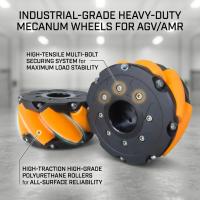 China Indoor Mecanum Wheel 8 Inch PU Roller 1000kg for Automated Warehouse Robot for sale