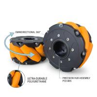 China Indoor Mecanum Wheel 8 Inch PU Roller 1000kg for Automated Warehouse Robot for sale