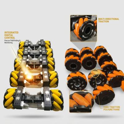 China 6 Inch Low Temperature Mecanum Wheel Minus 40C Operation for Cold Storage AGV Robot for sale