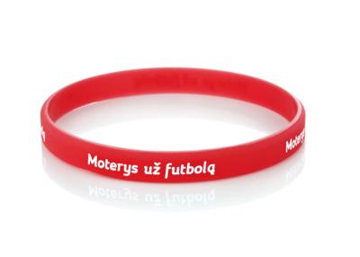 China 5mm / 6mm Funderaising Engraved And Color Filled Custom Silicone Rubber Wristbands for sale