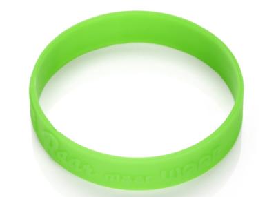 China Eco Friendly Promotional Gifts Embossed Only Custom Silicone Rubber Wristbands for sale