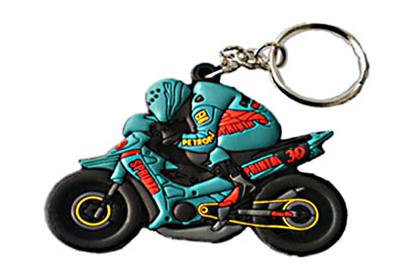 China Motor Shape 3D Effect Custom Promotional Event PVC Rubber Keychain for sale