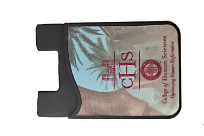 China Promotional 3M Sticky Screen Cleaner Silicone Cell Phone Credit Card Holder for sale