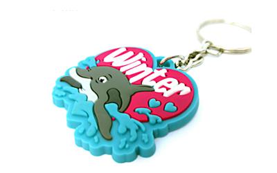 China Emoji Soft PVC Rubber Keychain Micro Injection Procedure Golden / Silver Plating for sale