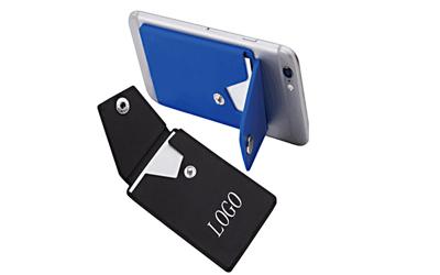 China Custom Promotional Silicone Credit Card Holder Pantone Colors Convenient Carrying for sale