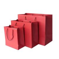 China Custom Luxury Art Paper Shopping Bags with Handle for Clothing Store Kraft Paper 300gsm for sale