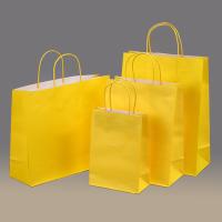 China Custom Kraft Paper Bag for Shoes Clothing Packaging Gift Shop Durable 120gsm for sale