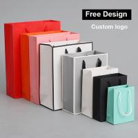 China Custom Black Matte Art Paper Shopping Bag with Luxury Design for Retail Stores for sale