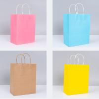 China White Cardboard Round Rope Gift Party Paper Bag Custom Size 30x20x10cm for Shopping for sale