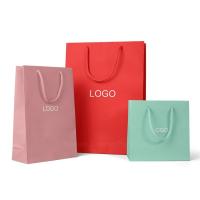 China Custom Kraft Paper Packaging Bags Eco Friendly Resealable Shopping Bags for Takeaway for sale