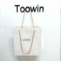 China Custom Kraft Paper Bag with Window Smell Proof Handle Logo 30x20x10cm for sale