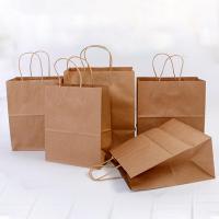 China Custom Kraft Paper Shopping Bag OEM ODM Tote Bag for Clothing Store 300gsm for sale