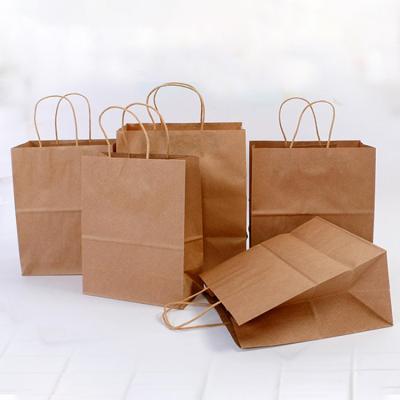 China Toowin Recyclable Kraft Paper Shopping Bag with Rope Handles Custom Size for Wine Gift for sale