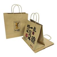 China Toowin Recyclable Kraft Paper Shopping Bag with Rope Handles Custom Size for Wine Gift for sale
