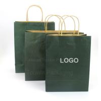 China Custom Kraft Paper Bag with Handles for Wine Bouquet Flower Gift Carry Bag 300gsm for sale