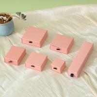 China Custom Logo Paper Jewelry Box for Women Travel Storage 5x5x3.5cm for sale