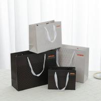 China White Matte Lamination Ribbon Handle Flexo Printing Christmas Paper Bag 2023 Custom Size for sale