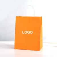 China Custom Kraft Paper Bag with Handles for Wine Bouquet Flower Gift Carry Bag 300gsm for sale