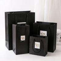 China Custom Kraft Paper Bags with Twisted Handles 14x10x15 Inches for Clothing Retail for sale
