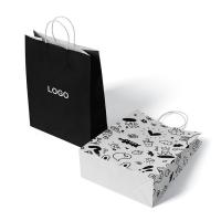 China Custom Kraft Paper Bags with Logo in Multiple Colors 30x40cm Durable Retail Packaging for sale