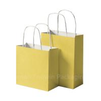 China Customized Food Kraft Side Gusset Handle Paper Packaging Pouch for Full Customization for sale
