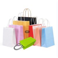 China Customized Food Kraft Side Gusset Handle Paper Packaging Pouch for Full Customization for sale