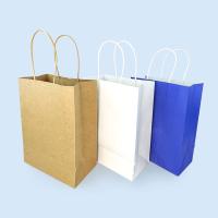 China Custom Printed Brown Kraft Paper Bag Durable 300gsm for Retail Gift Packaging for sale
