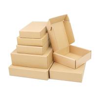 China Custom Corrugated Shipping Boxes Brown Kraft Paper Carton for Shoes Clothing 3 Ply for sale