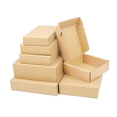 China Custom Corrugated Shipping Boxes Brown Kraft Paper Carton for Shoes Clothing 3 Ply for sale