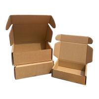 China Custom Corrugated Shipping Boxes Brown Kraft Paper Carton for Shoes Clothing 3 Ply for sale