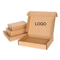 China Custom Corrugated Shipping Boxes Brown Kraft Paper Carton for Shoes Clothing 3 Ply for sale